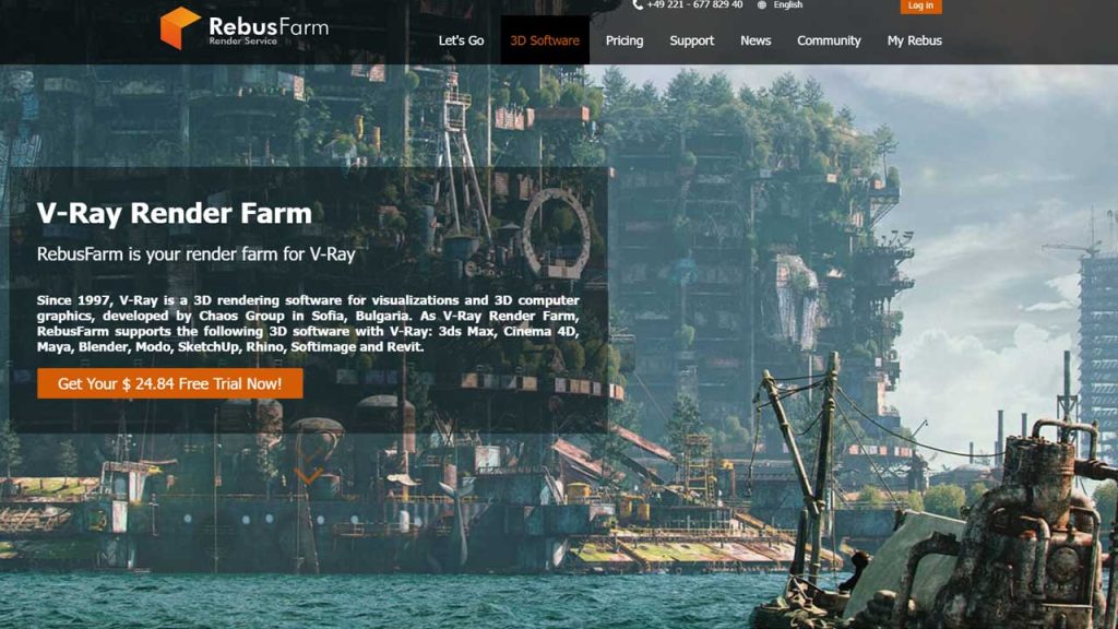 최고의 C4D Vray 렌더 팜 탑 5 - 3Drenderfarms